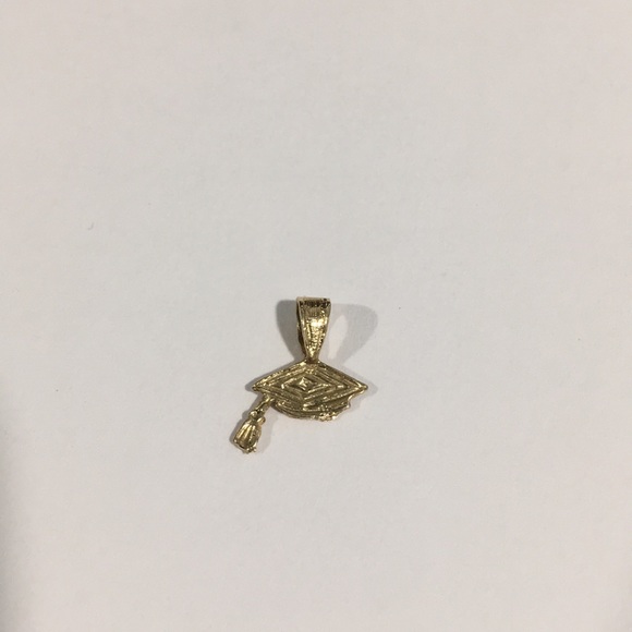 Jewelry | 14k Yellow Gold Graduation Hat Charm | Poshmark